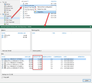 Query backup space on Veeam repository to find orphaned files - vNote42